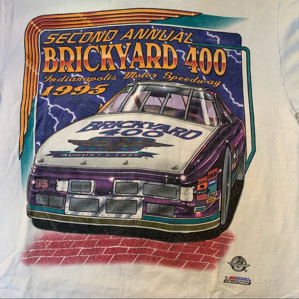 Vintage Nascar 1995 Brick Yard 400 Graphic Racing T-S… - Gem